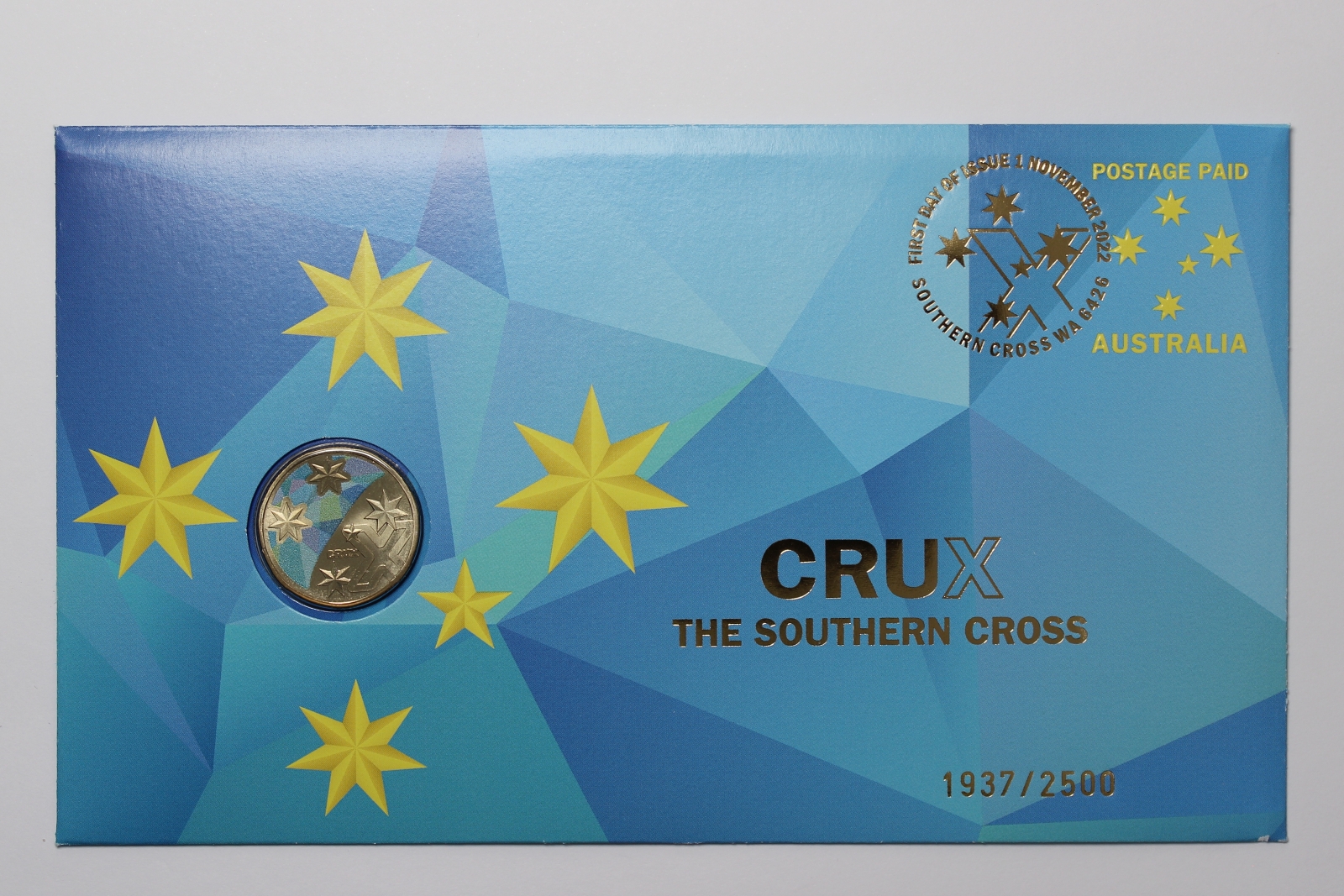 2022 Crux - The Southern Cross Limited Edition Coloured "X" $1 Coin Prestige PNC - Imperial ...