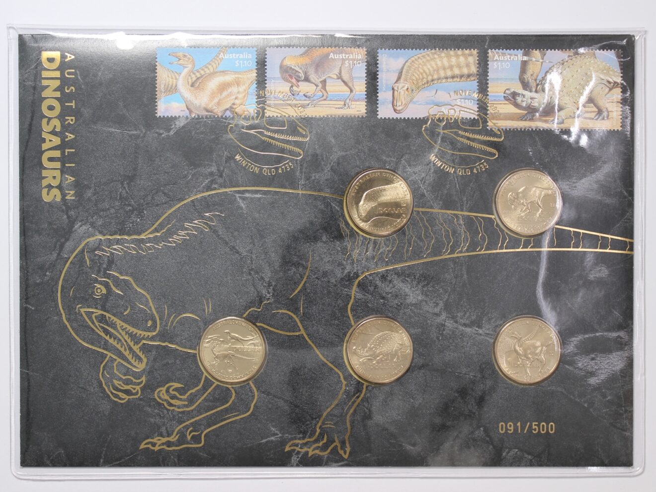 2022 Australian Dinosaurs Five-Coin Privy Mark Limited Edition Gold ...