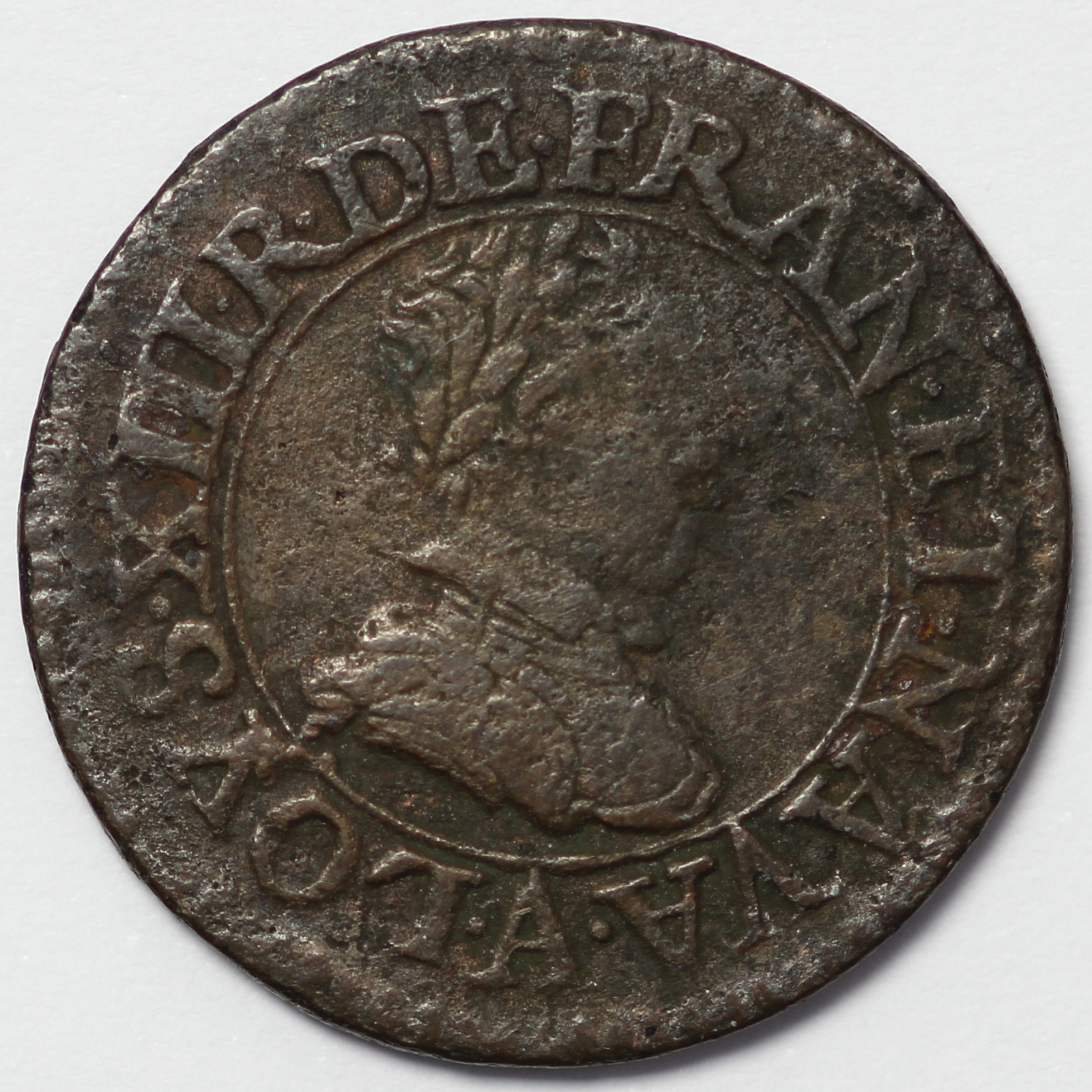 France 1612-A Double Tournois Louis XIII KM-43.1 Paris Mint World ...