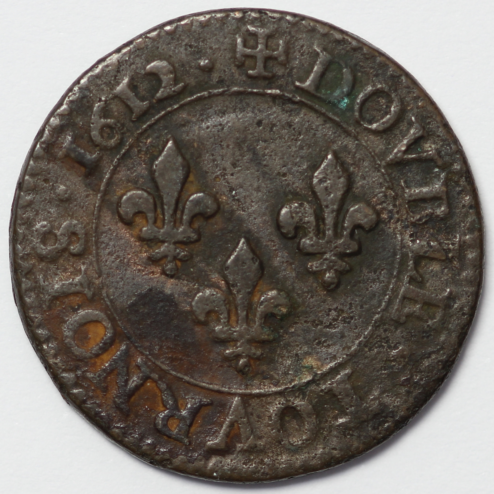 France 1612-A Double Tournois Louis XIII KM-43.1 Paris Mint World ...