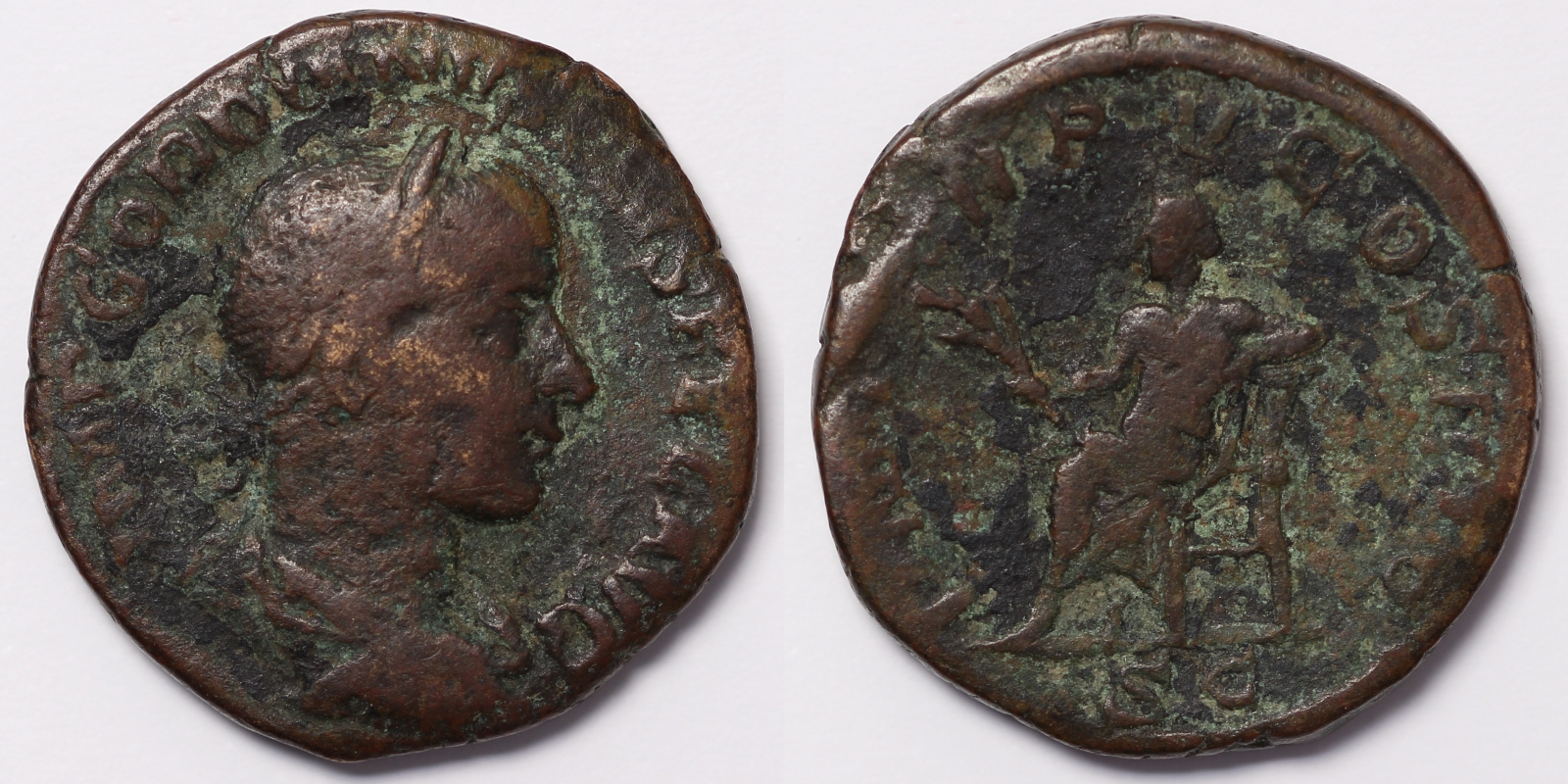 Ancient Roman Imperial Coin Gordian III AD 241-4 Æ Sestertius Rome Mint ...