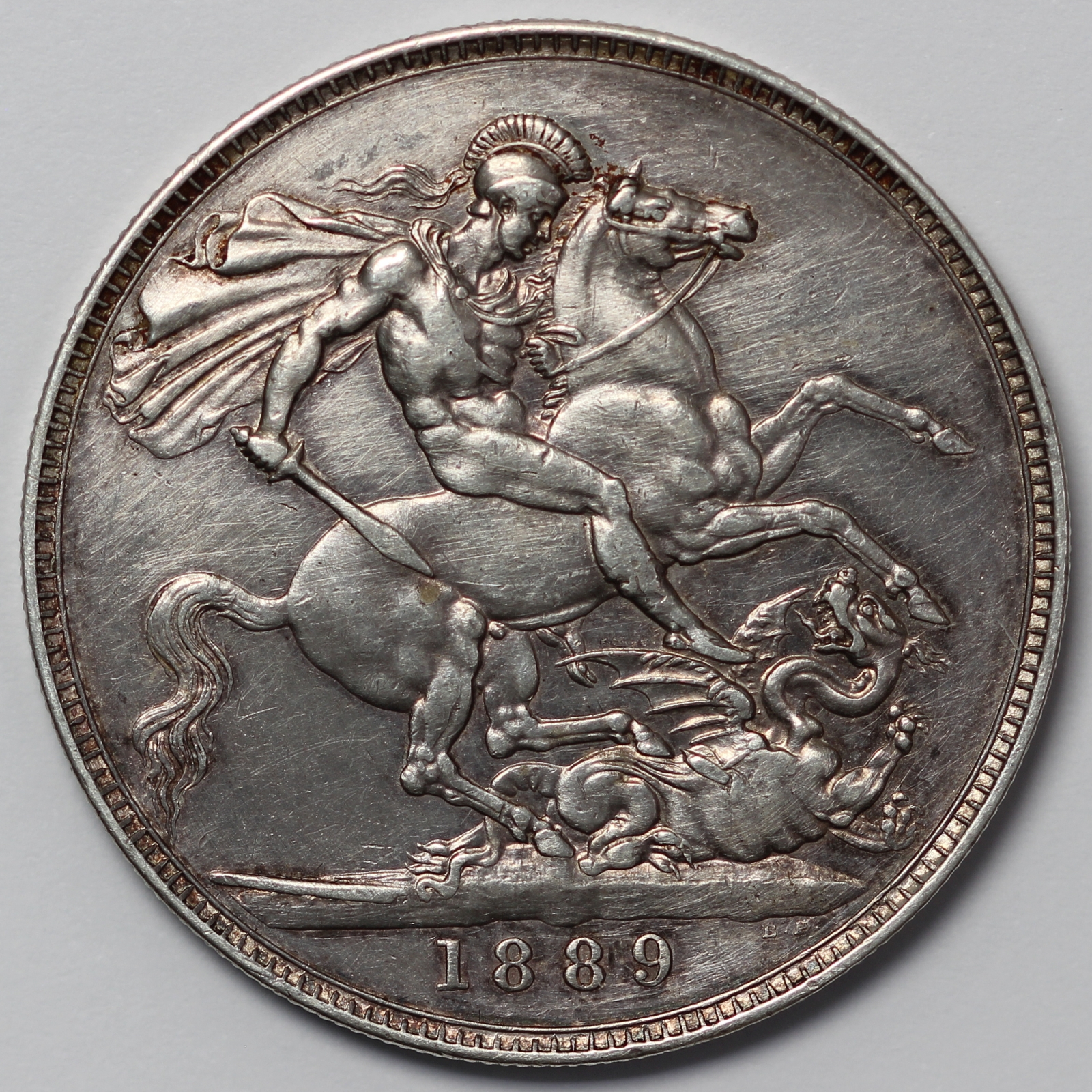Great Britain 1889 Crown Victoria Jubilee Head S-3921 Large Sterling ...