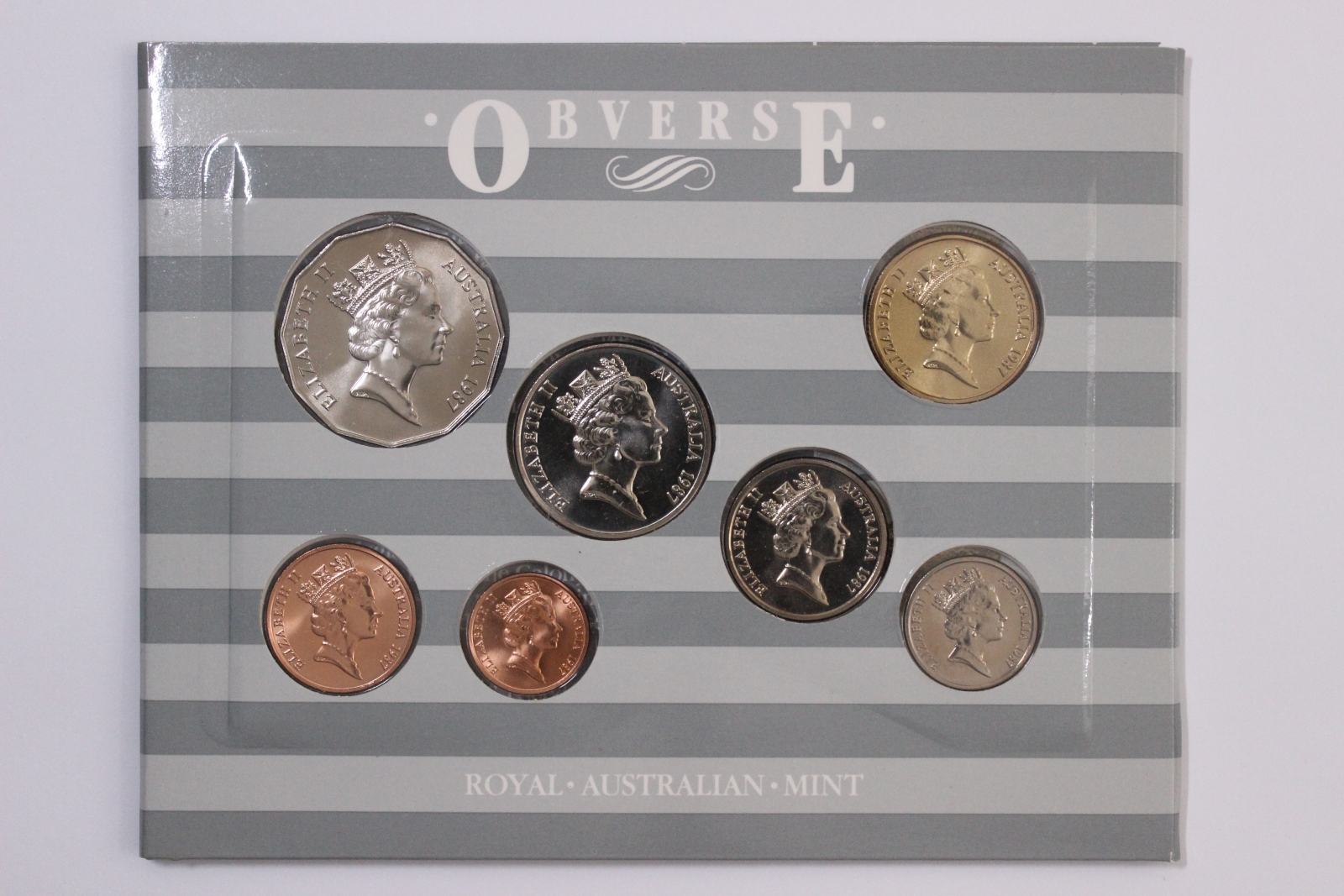 Australia 1987 Uncirculated 7-Coin Mint Set – Royal Australian Mint RAM ...
