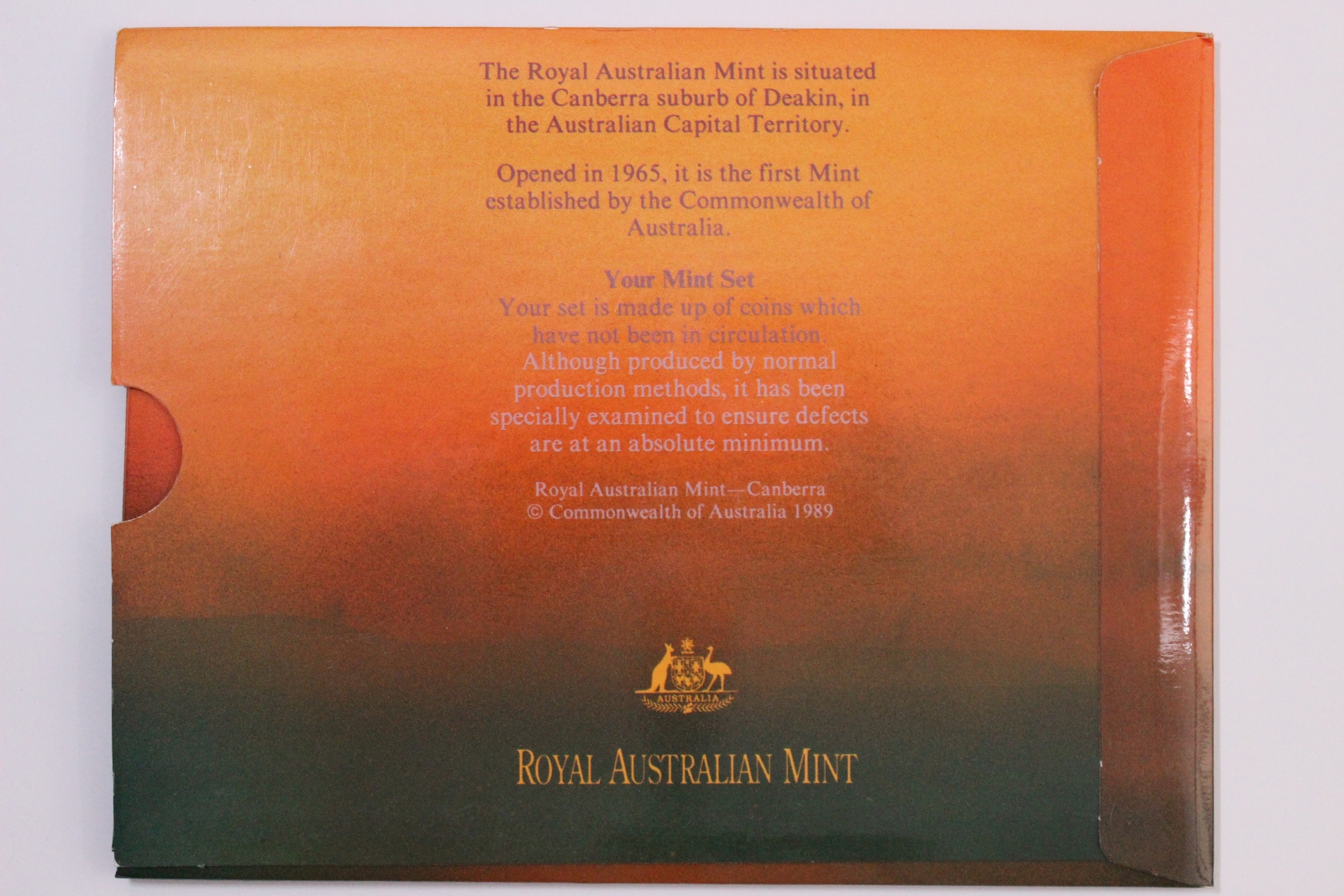 Australia 1989 Uncirculated 8-Coin Mint Set – Royal Australian Mint RAM ...