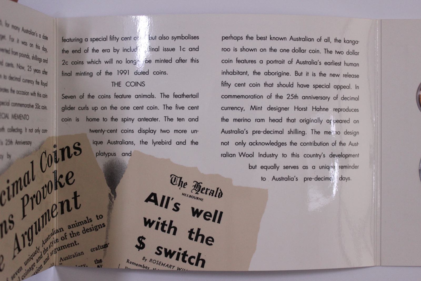 Australia 1991 Uncirculated 8-Coin Mint Set 25 Years Of Decimal ...