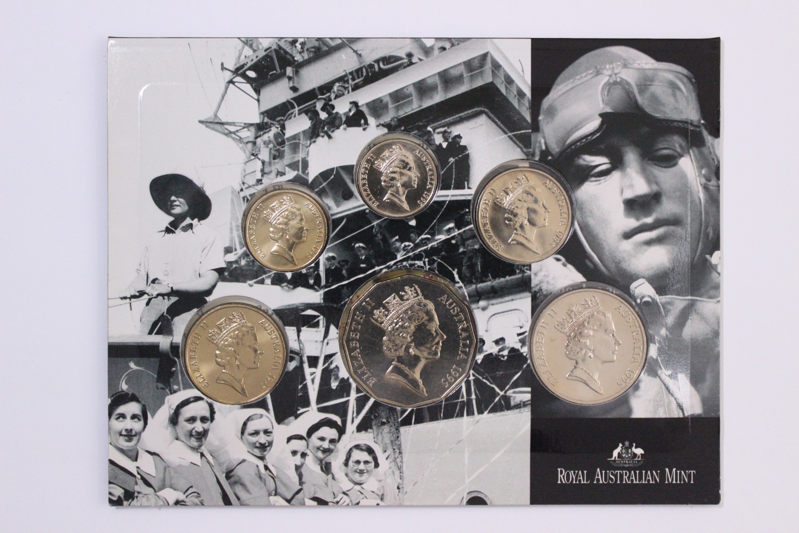 Australia 1995 Uncirculated 6-Coin Mint Set 50th Anniversary End of ...