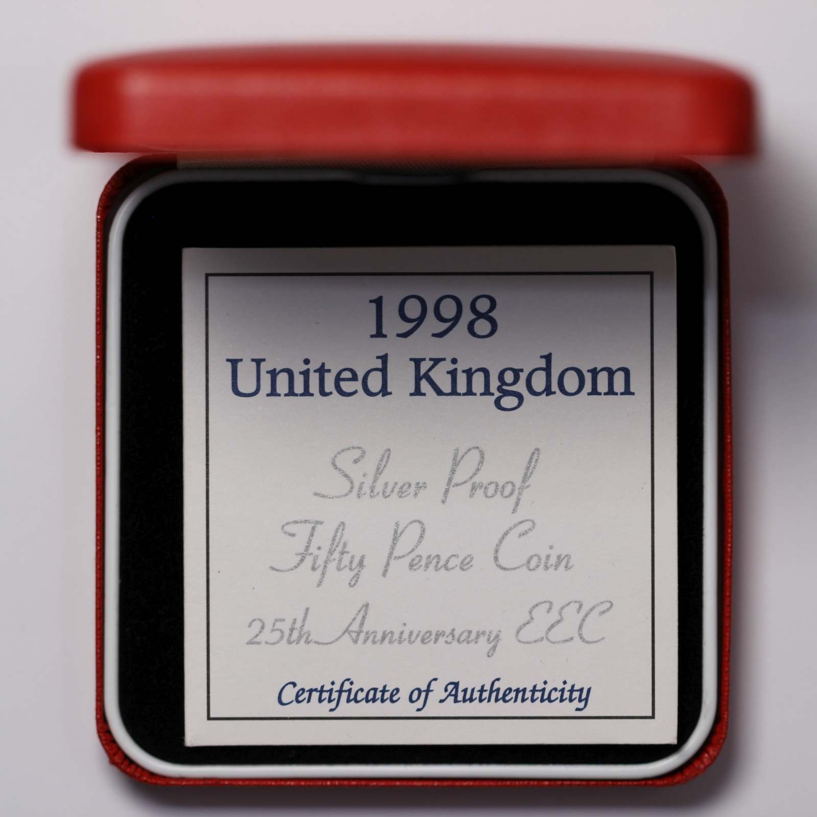 PCGS Graded PR68DCAM Great Britain 1998 50p EU 25th Anniv. Silver Proof Coin - Imperial Numismatics