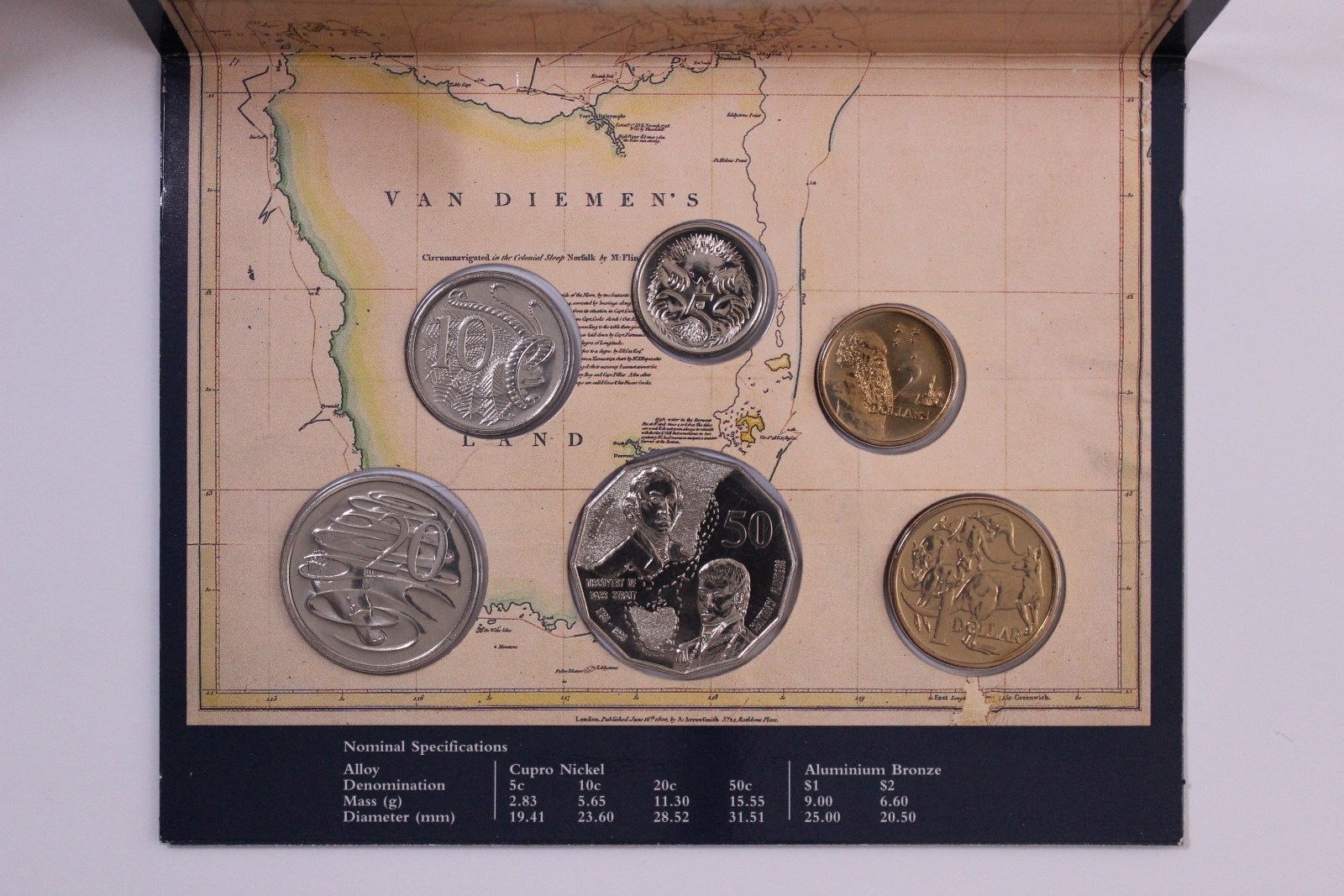 Australia 1998 Uncirculated 6-Coin Mint Set Bass & Flinders – RAM - Imperial Numismatics