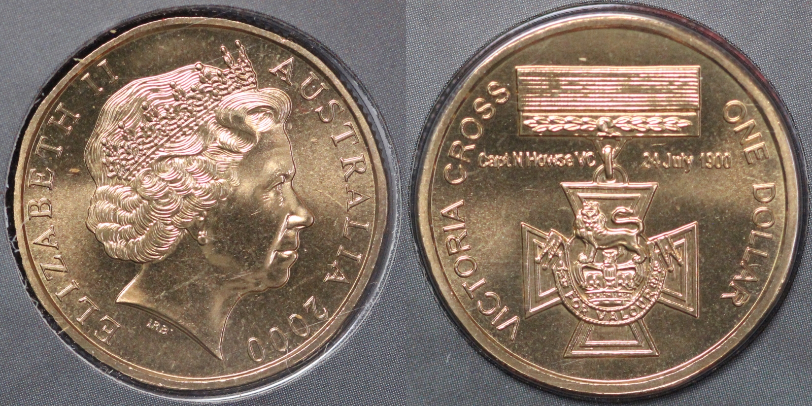 Australia 2000 Victoria Cross $1 Dollar Uncirculated Coin in RAM Pack ...