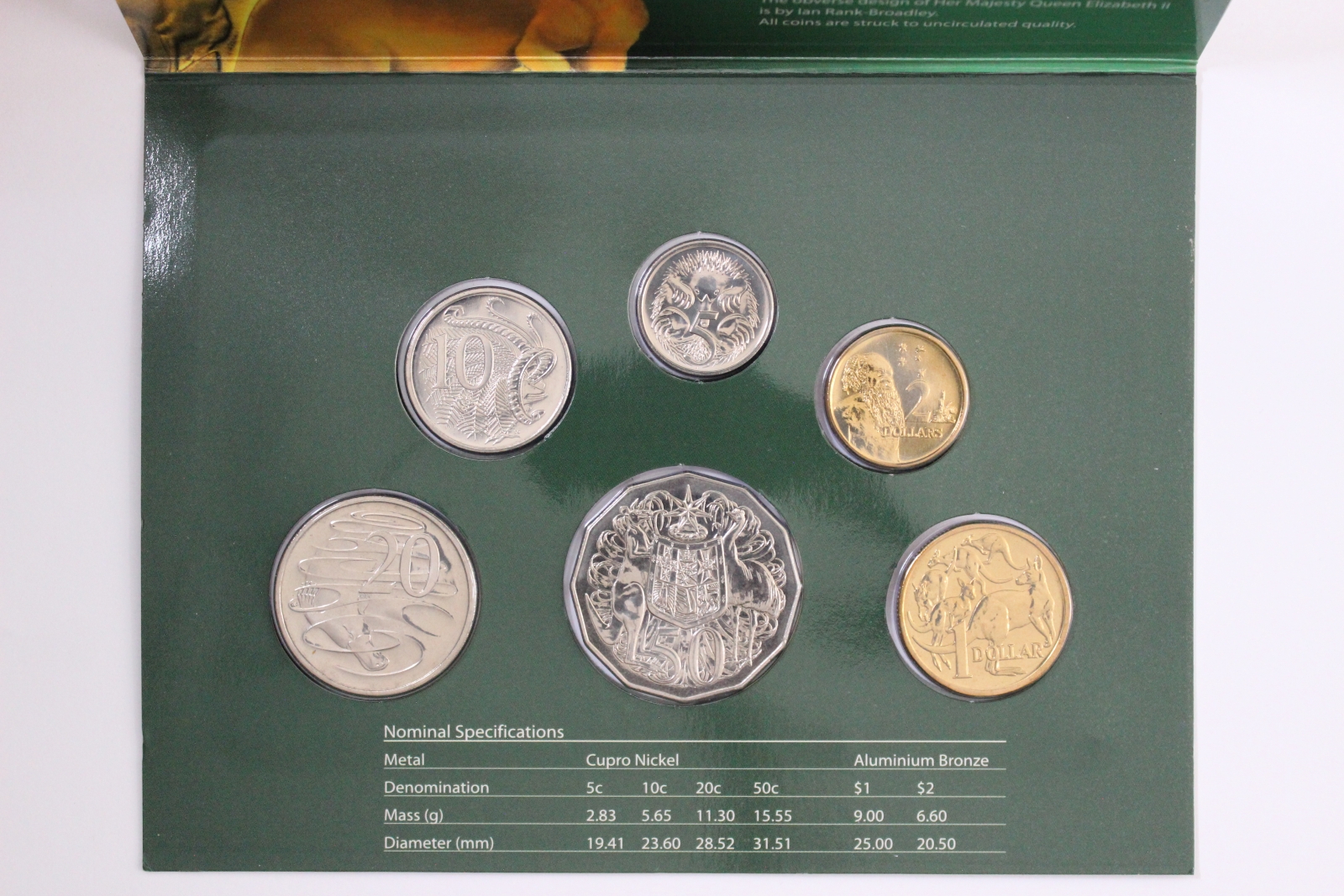 Australia 2004 Uncirculated 6-Coin Mint Set Australia's Coins Come ...