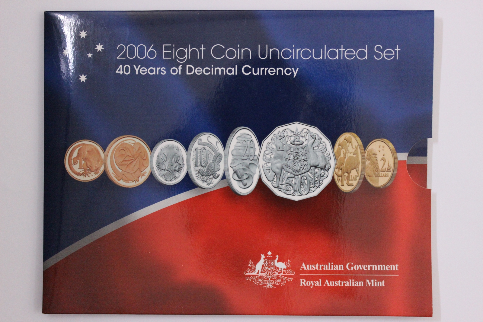 Australia 2006 Uncirculated 8-Coin Mint Set 40 Years Of Decimal ...