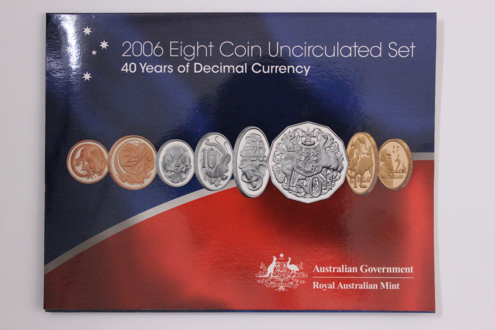 Australia 2006 Uncirculated 8-Coin Mint Set 40 Years Of Decimal ...