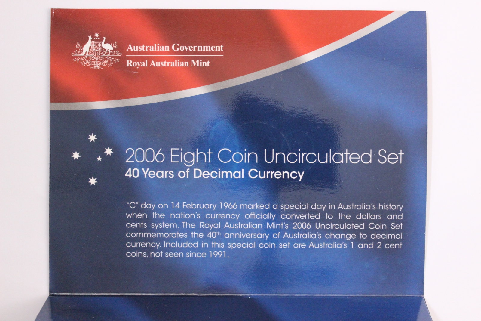 Australia 2006 Uncirculated 8-Coin Mint Set 40 Years Of Decimal ...