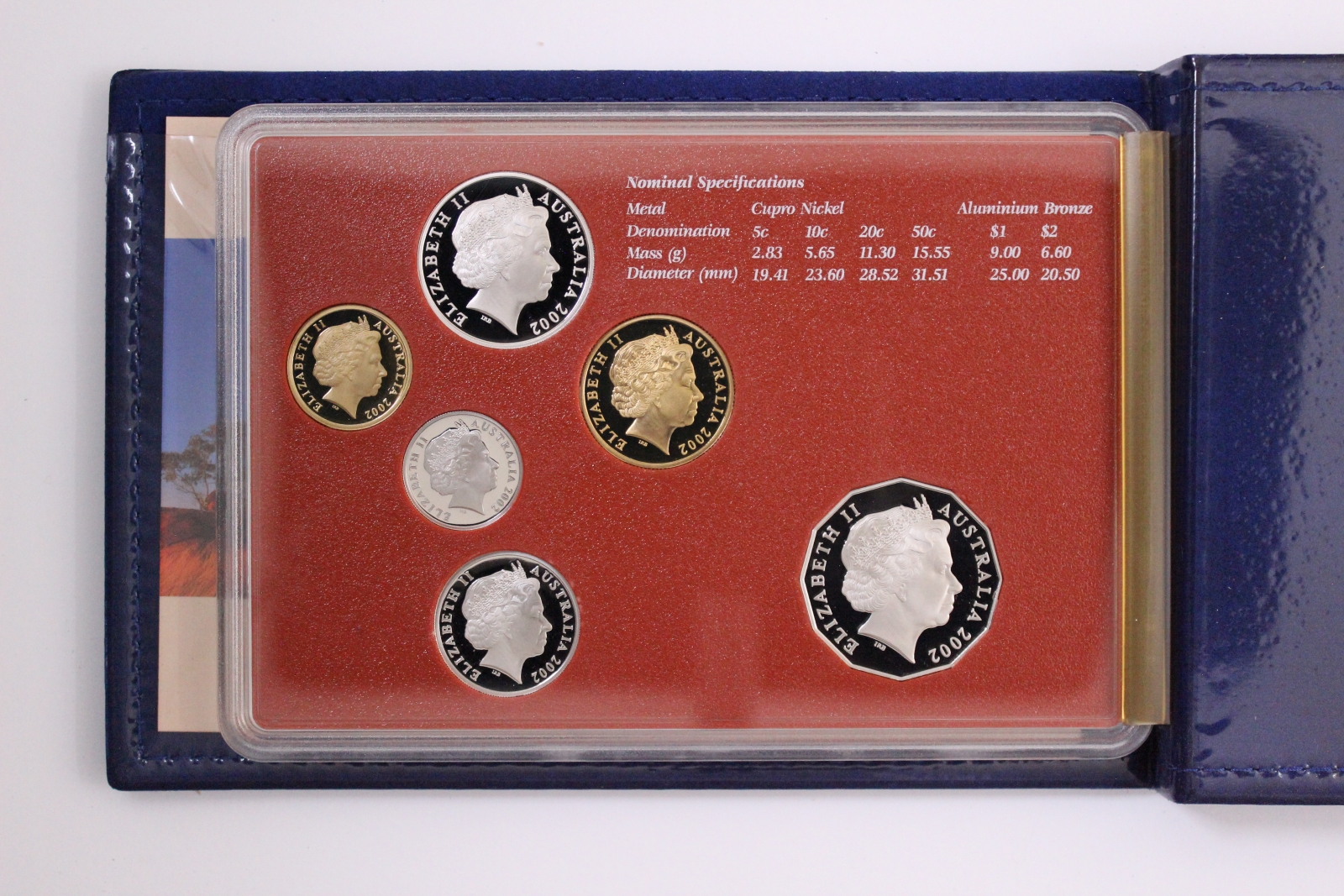 Australia 2002 6-Coin Proof Set Year of the Outback Coloured $1 – RAM ...