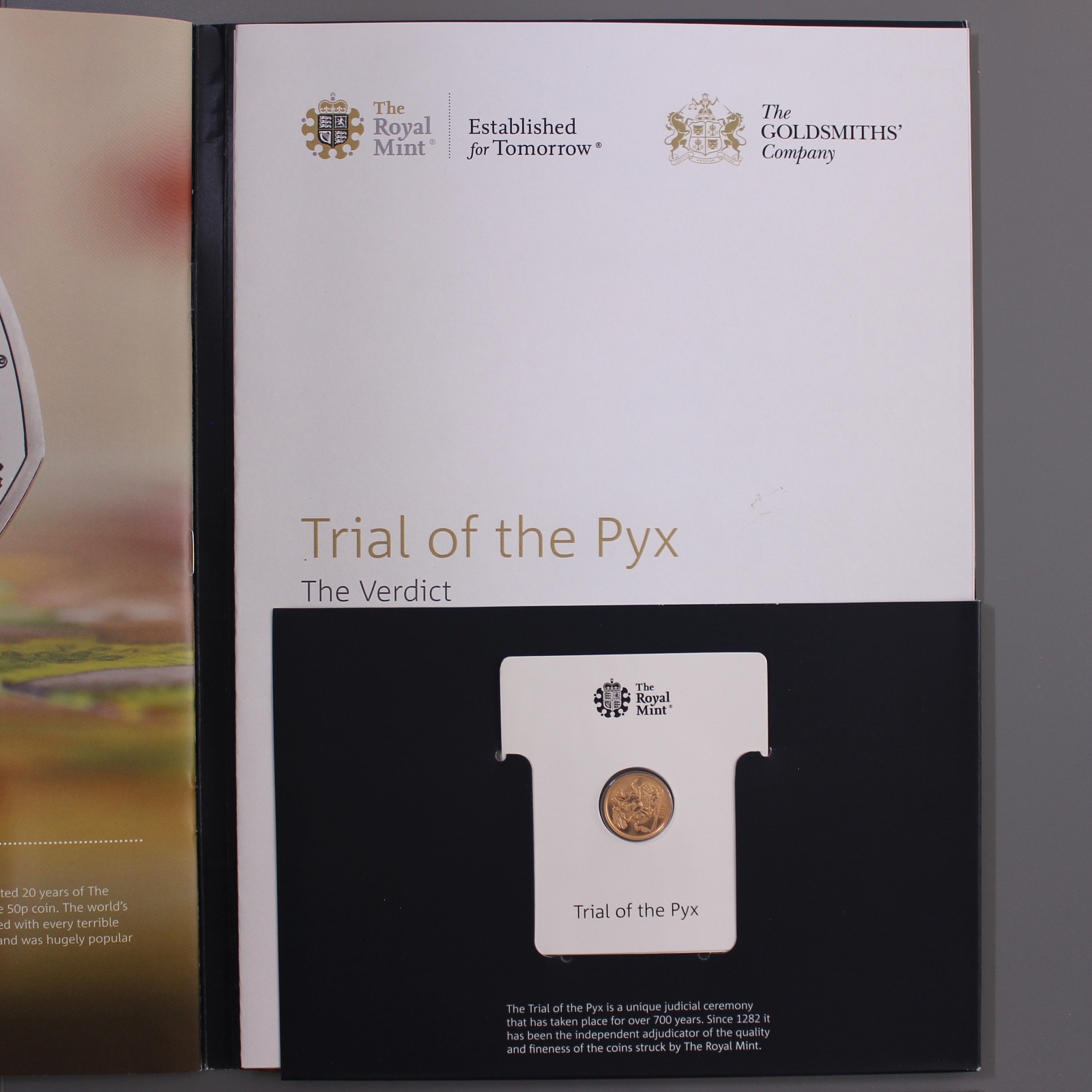 Great Britain 2019 Half Sovereign Gold Bullion Coin Trial of the Pyx ...