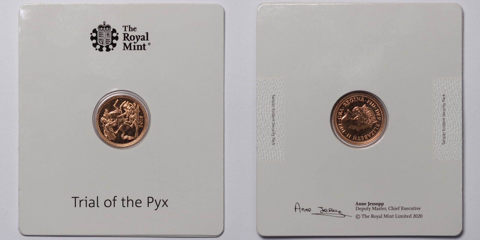 Great Britain 2019 Half Sovereign Gold Bullion Coin Trial of the Pyx ...