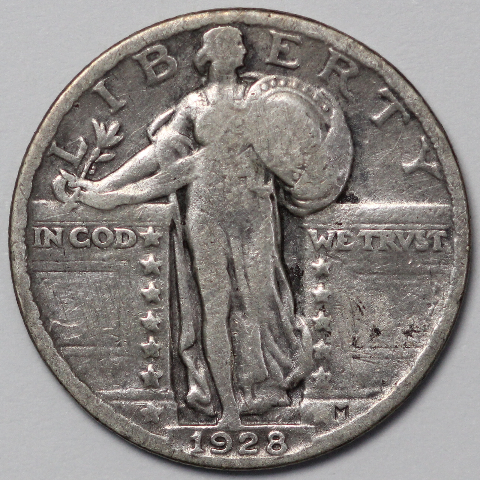 United States USA 1928 Standing Liberty Quarter Dollar 25C World Silver ...