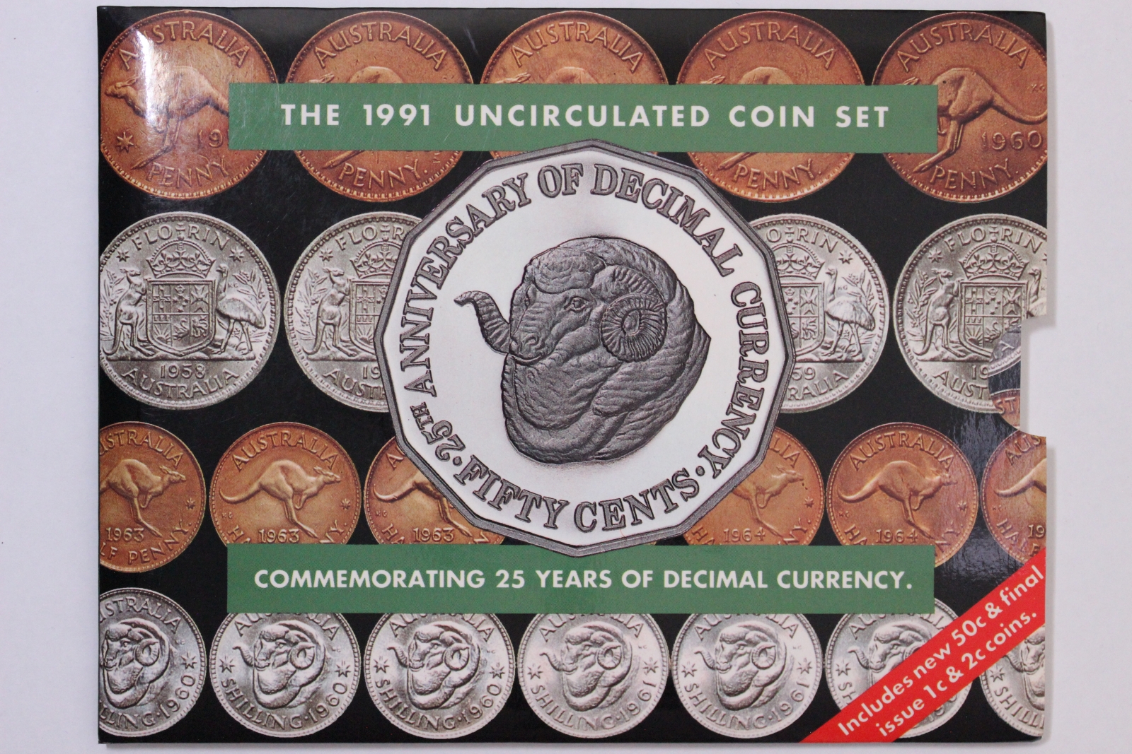 Australia 1991 Uncirculated 8-Coin Mint Set 25 Years Of Decimal ...