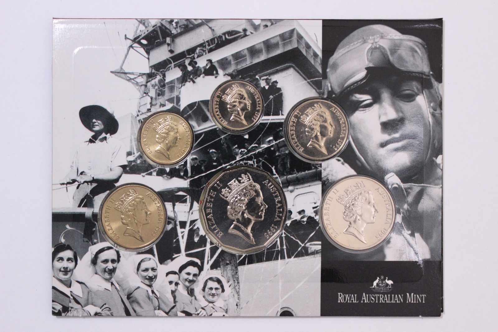 Australia 1995 Uncirculated 6-Coin Mint Set 50th Anniversary End of ...