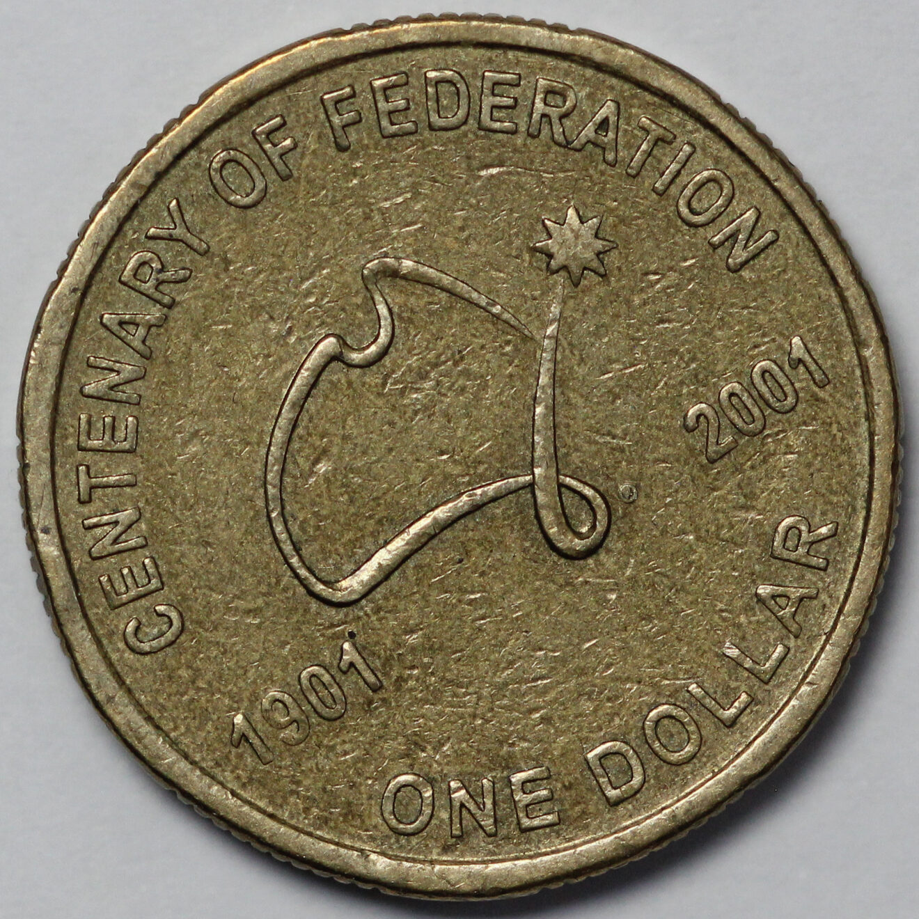 Australia 2001 $1 Centenary Of Federation Upset Die Rotation Error Coin ...