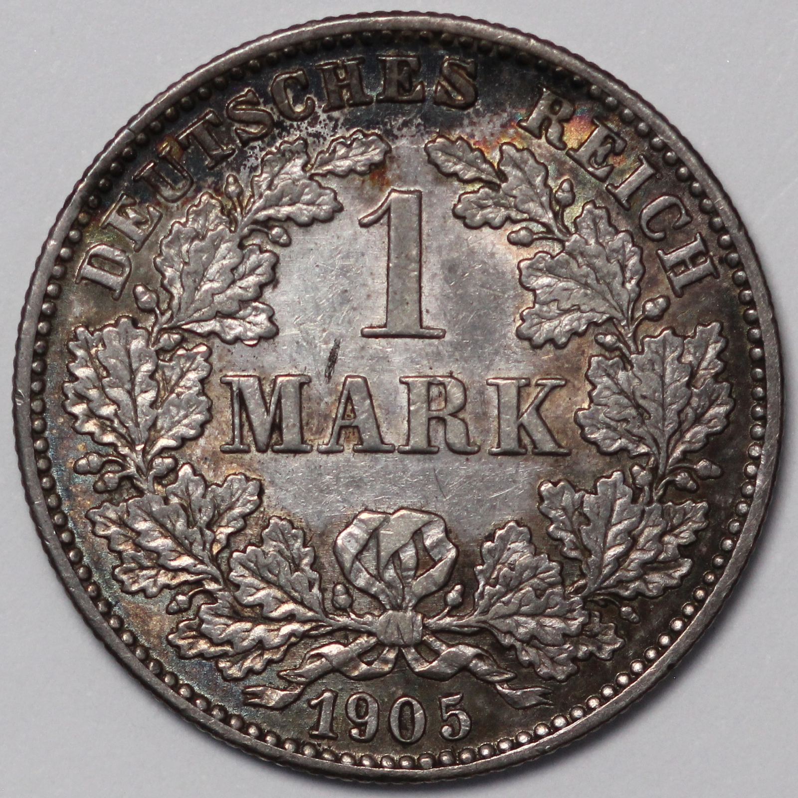 Germany - Empire 1905-G 1 Mark Karlsruhe Mint KM# 14 Silver Coin ...