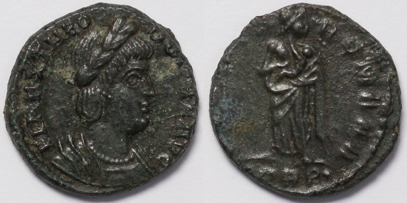 Ancient Roman Imperial Coin Theodora AD 337-340 Æ Pietas Trier Mint ...