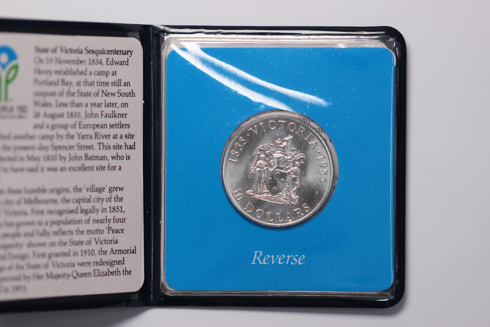 Australia 1985 Ten Dollars $10 Uncirculated Silver Coin - State Series ...