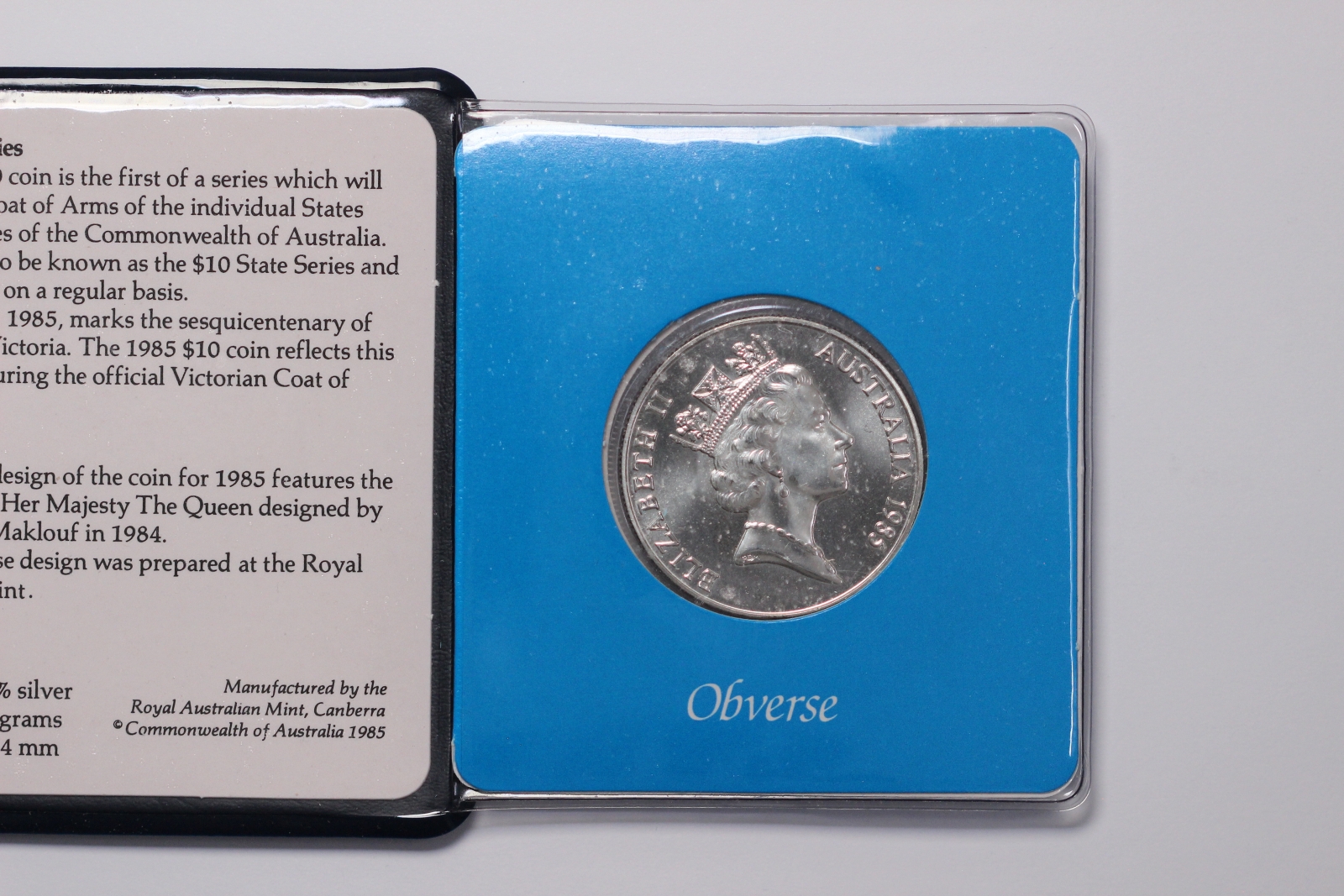 Australia 1985 Ten Dollars $10 Uncirculated Silver Coin - State Series ...