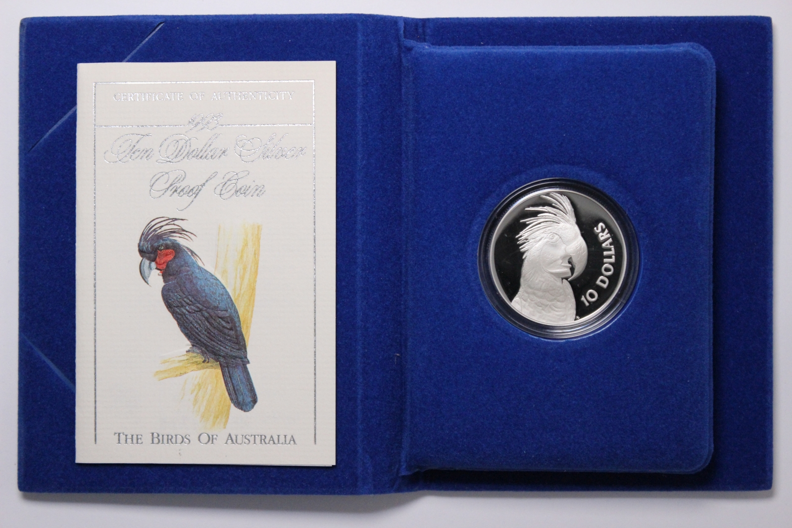 Australia 1993 Birds of Australia Palm Cockatoo $10 Silver Proof Coin ...
