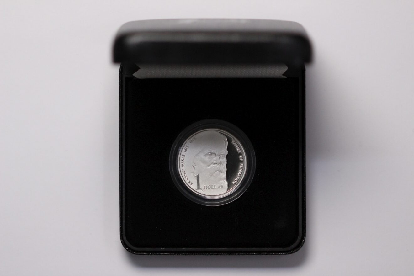 Australia 1996 $1 Dollar Sterling Silver Proof Coin Sir Henry Parkes ...