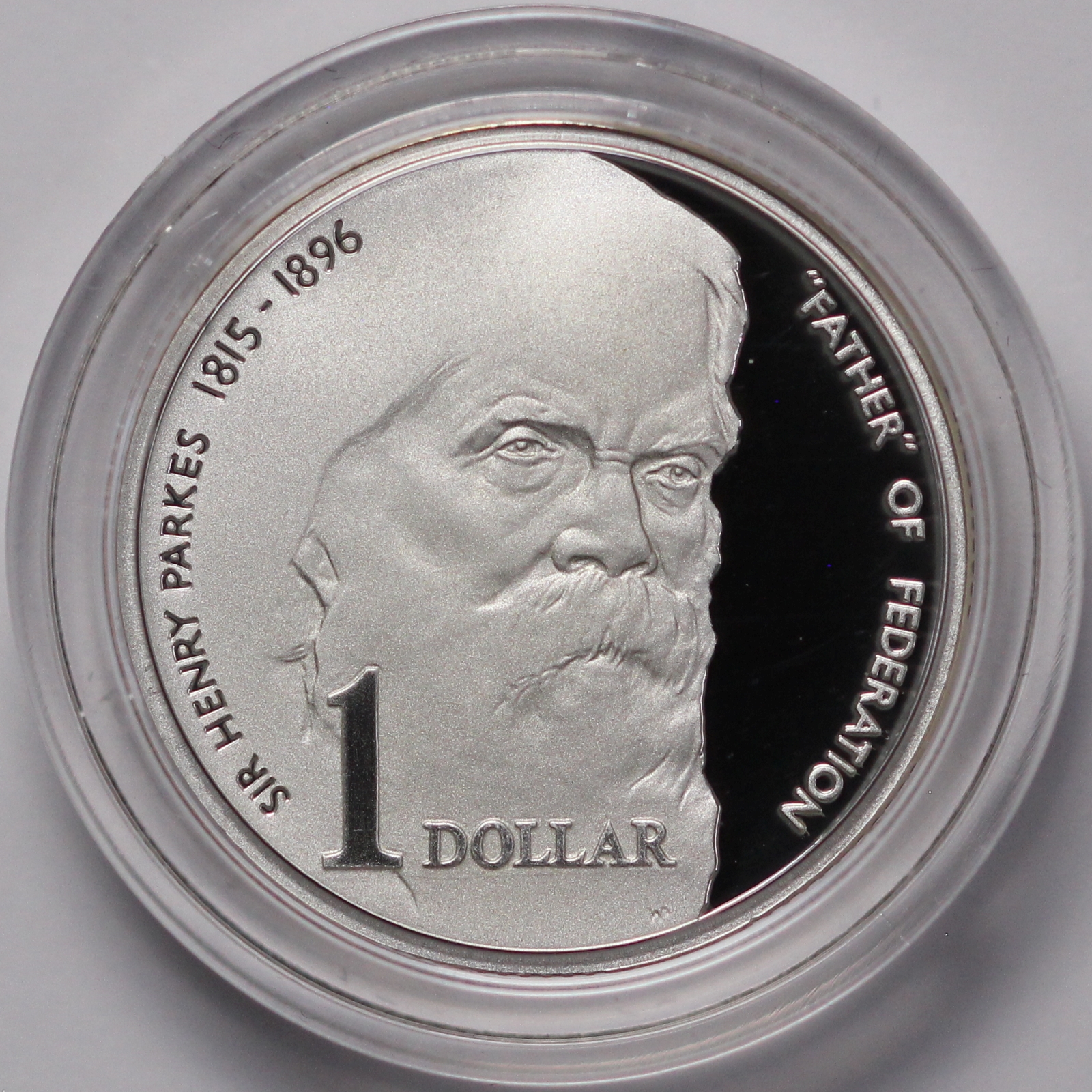 Australia 1996 $1 Dollar Sterling Silver Proof Coin Sir Henry Parkes ...