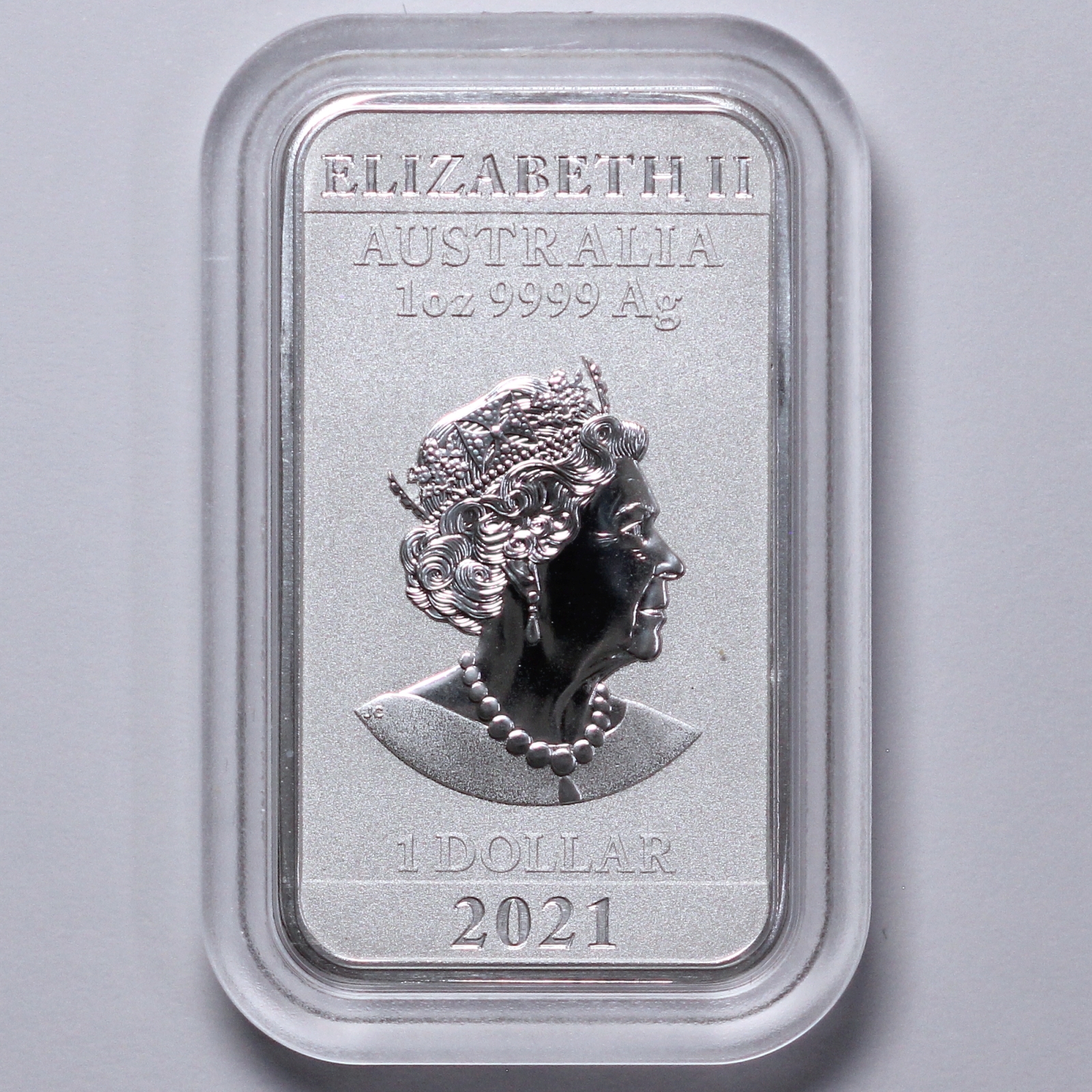 Australia 2021 $1 1oz 9999 Silver Dragon Rectangular Bullion Coin/Bar ...