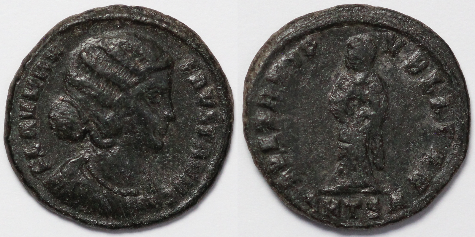 Ancient Roman Imperial Coin Fausta AD 326-8 Æ Thessalonica Salus ...