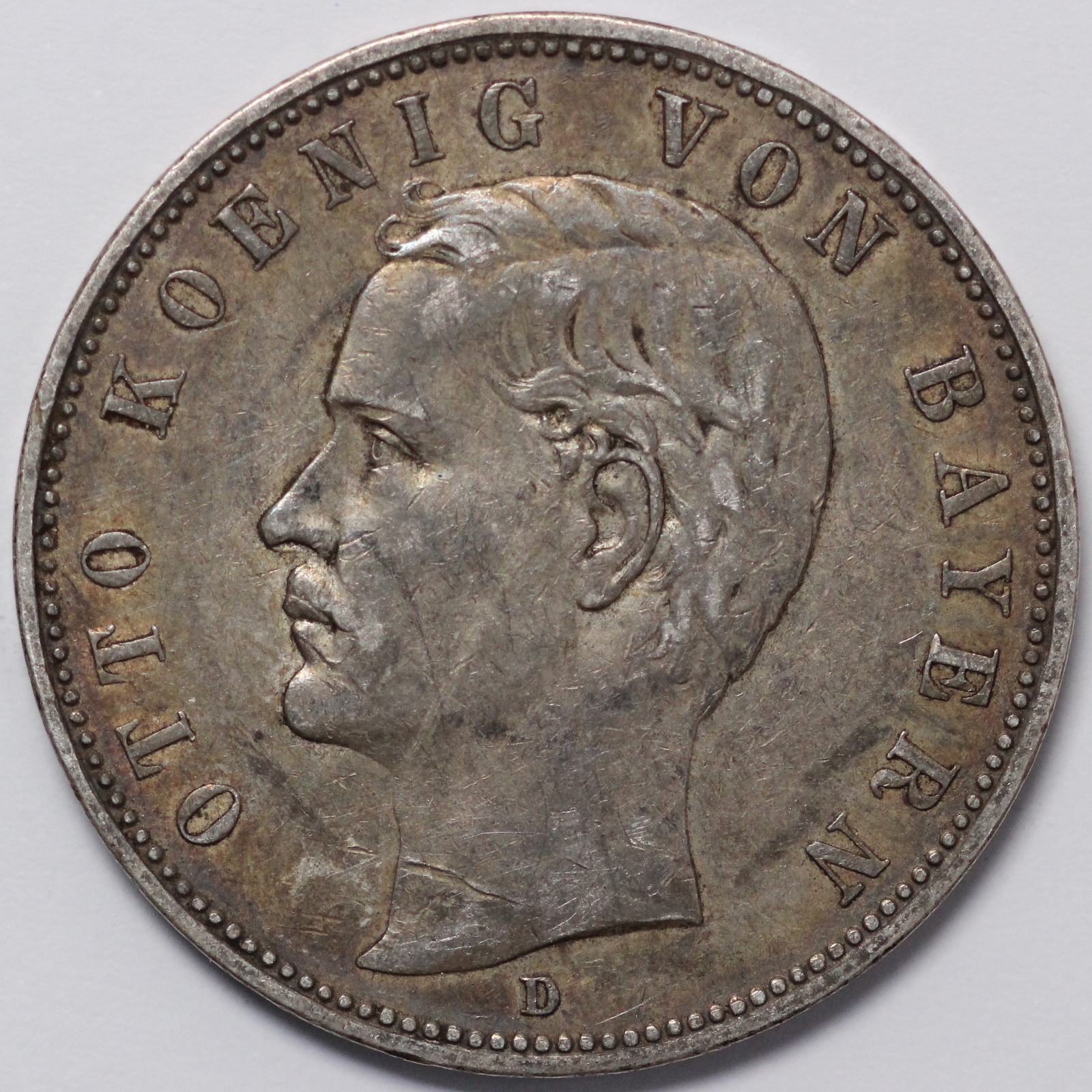 German States Bavaria 1904-D 5 Mark Otto Munich Mint KM# 915 World ...