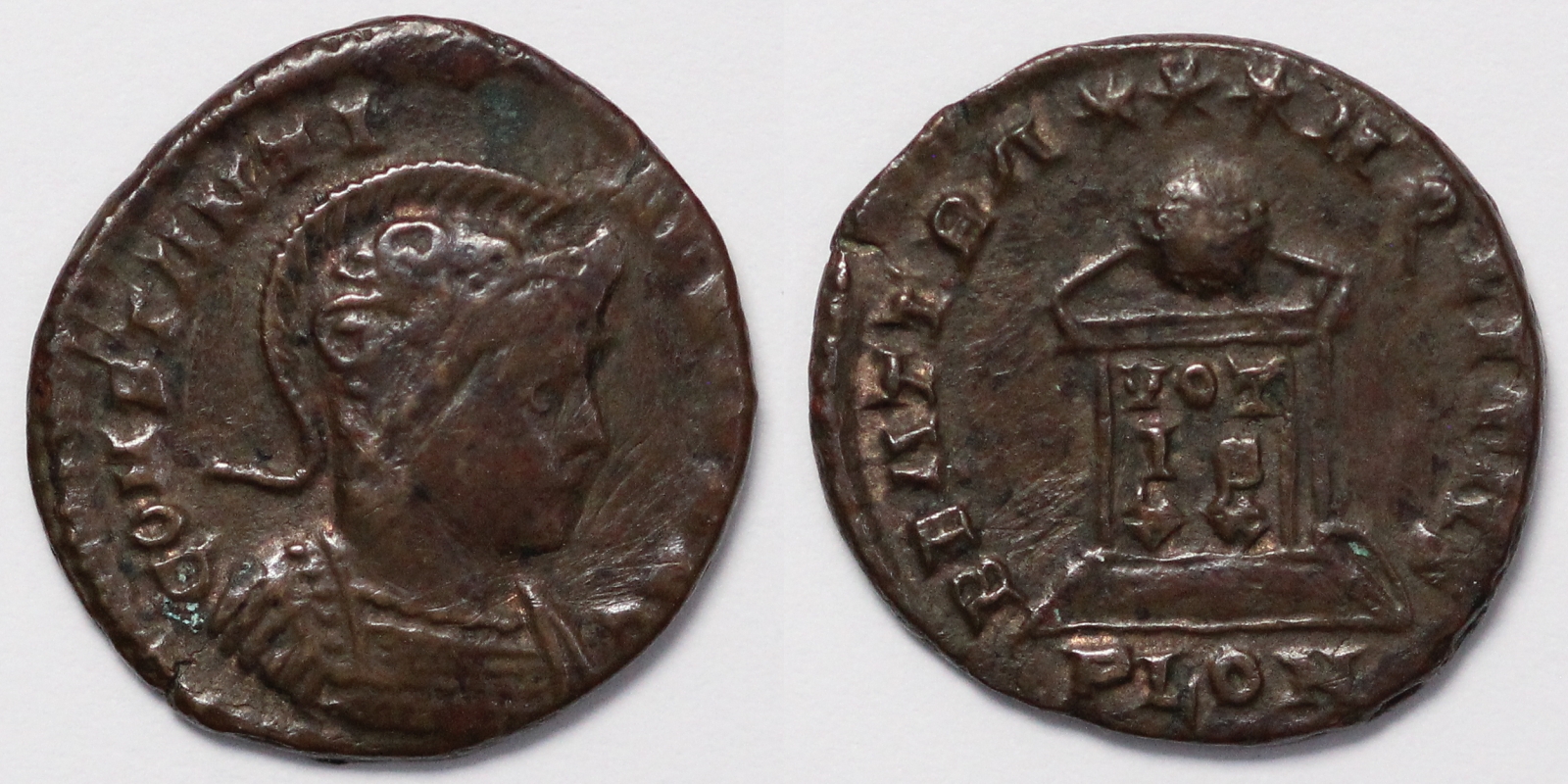 Ancient Roman Imperial Coin Constantine II AD 323-4 Æ Globe on Altar ...