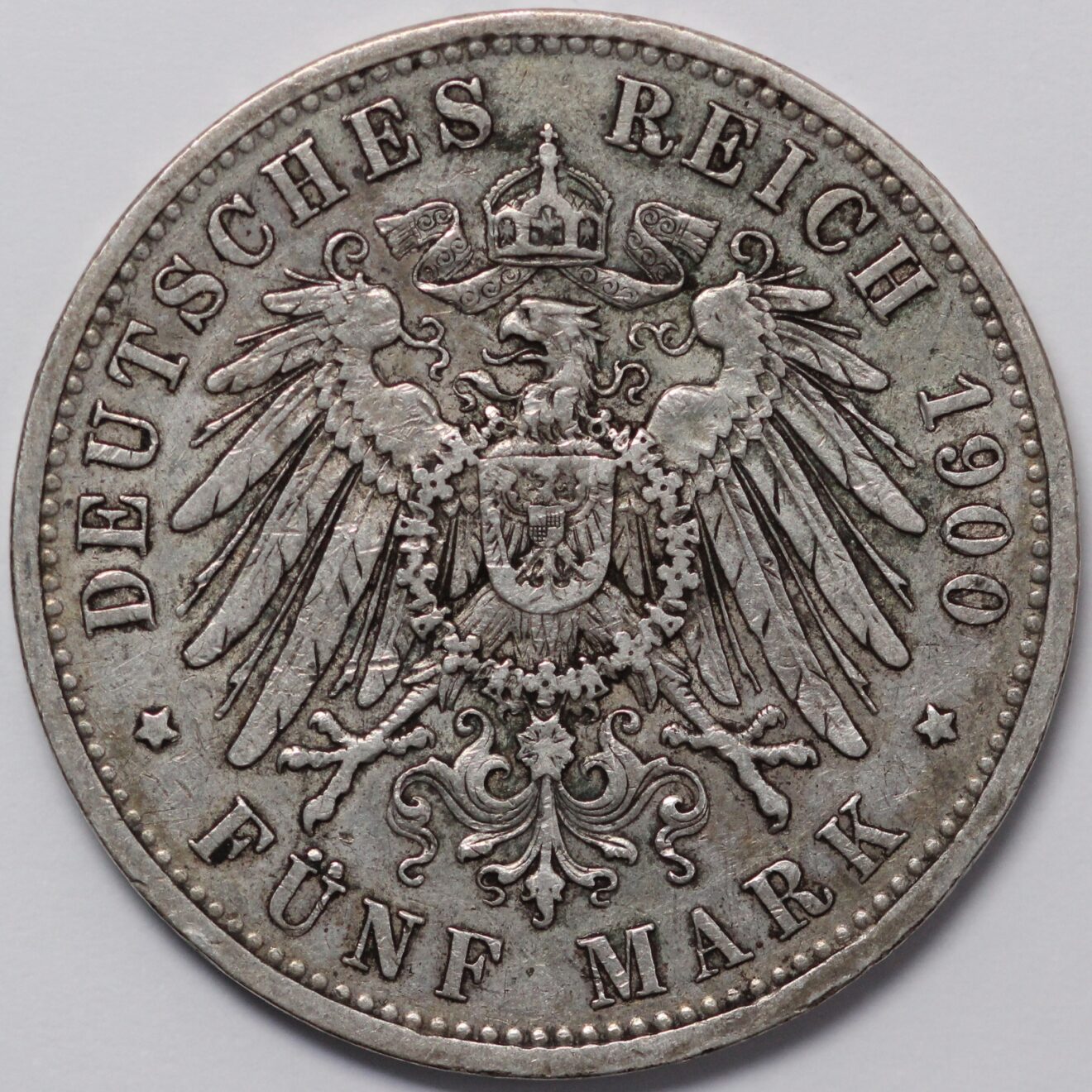 German States Prussia 1900-A 5 Mark Wilhelm II Berlin Mint KM# 523 ...