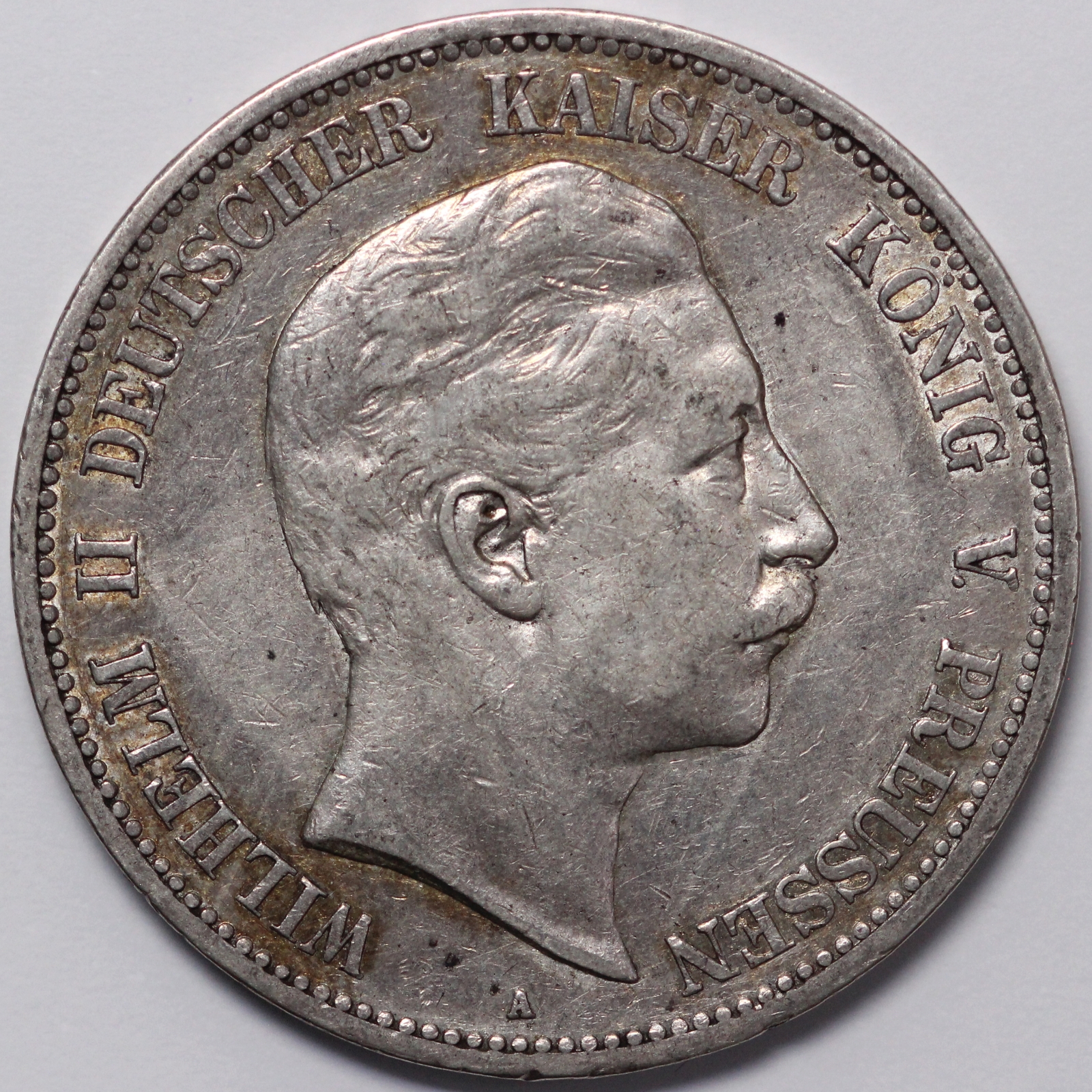German States Prussia 1903-A 5 Mark Wilhelm II Berlin Mint KM# 523 ...