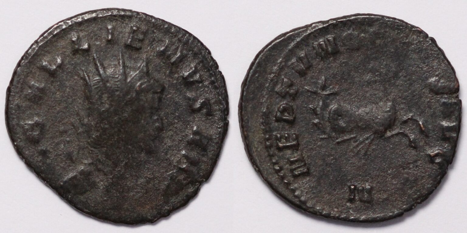 Ancient Roman Imperial Coin Gallienus Antoninianus AD 260-8 Rome Mint ...