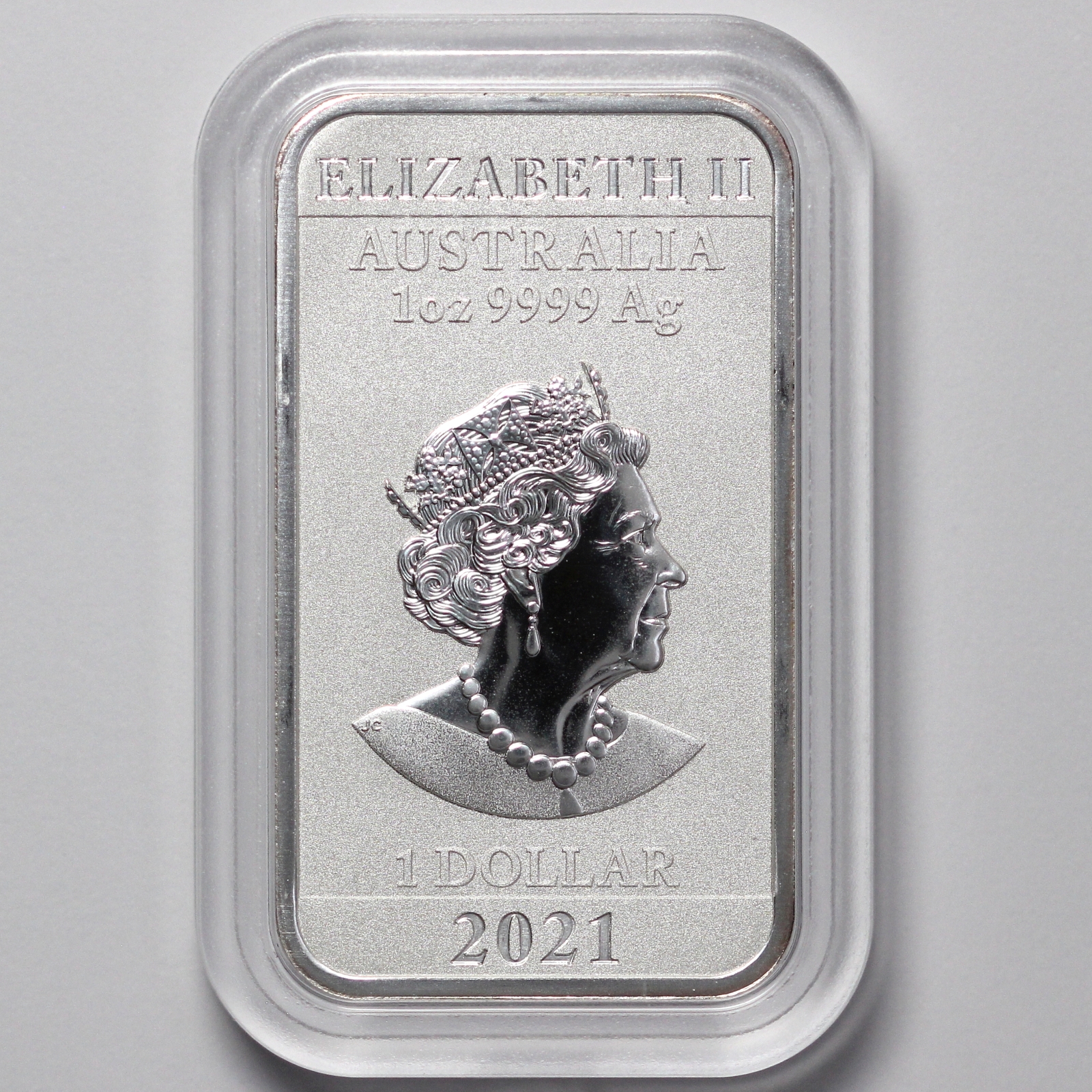 Australia 2021 $1 1oz 9999 Silver Dragon Rectangular Bullion Coin/Bar ...