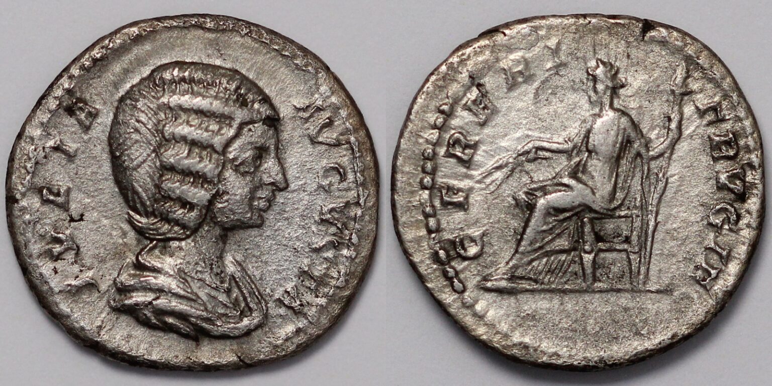 Ancient Roman Imperial Coin Julia Domna AR Denarius AD 196-211 Rome ...