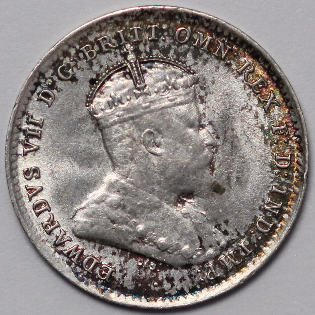 Australia 1910 Threepence 3D Edward VII London Mint Silver Coin ...