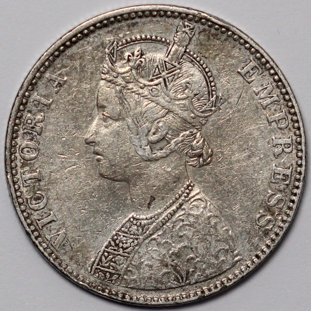 India-Princely States Bikanir 1897 Rupee KM# 72 Victoria Silver Coin ...