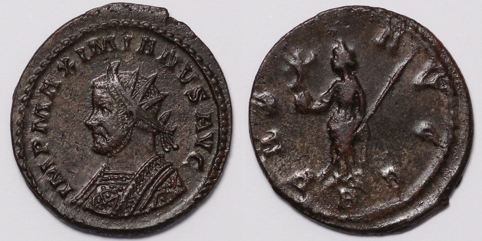 Ancient Roman Imperial Coin Maximian Æ Antoninianus AD 290-294 Pax ...