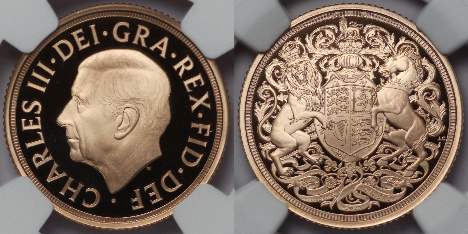 NGC Graded PF70UC Great Britain 2022 Memorial Sovereign King Charles ...