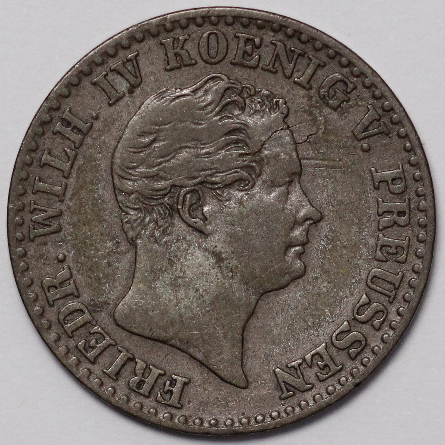 German States-Prussia 1850-A 2-1/2 Groschen Friedrich Wilhelm IV Silver ...