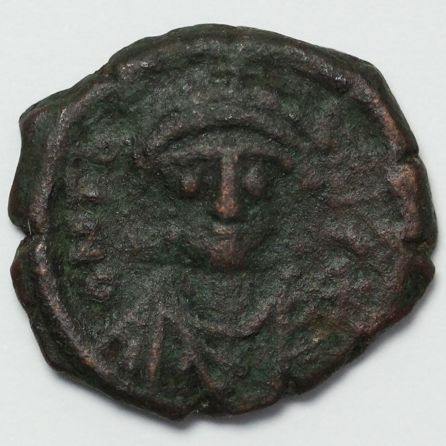 Ancient Byzantine Coin Maurice Tiberius AD 582-602 Æ Decanummium Constantinople - Imperial ...