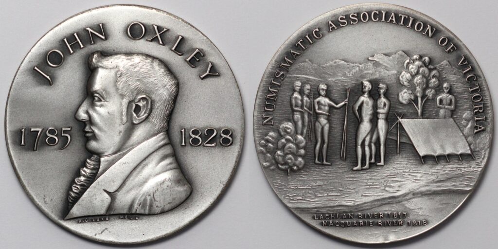 1969 John Oxley Numismatic Association of Victoria Explorer Series ...