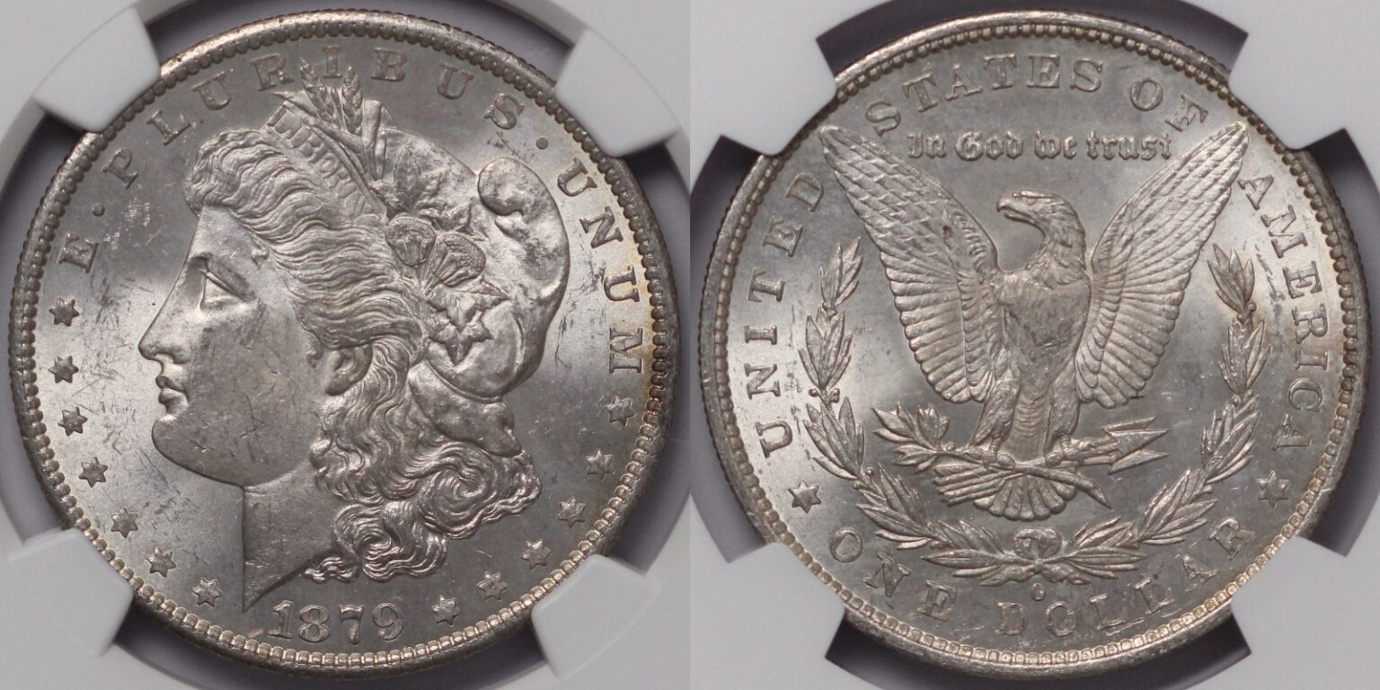 NGC MS62 United States 1879-O Morgan Dollar Uncirculated Silver Coin ...