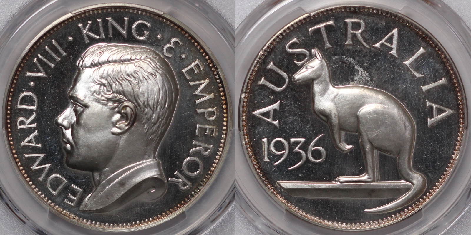 PCGS PR66DCAM Australia "1936"(1955) Edward VIII Silver Proof Fantasy ...