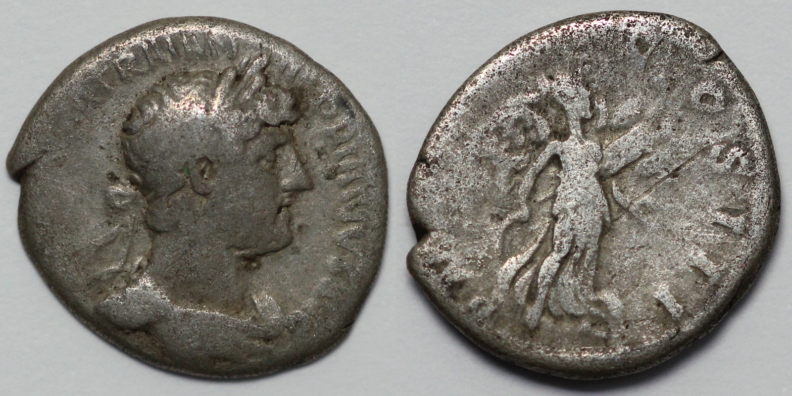 Ancient Roman Imperial Silver Coin Hadrian AR Denarius AD 120-121 ...